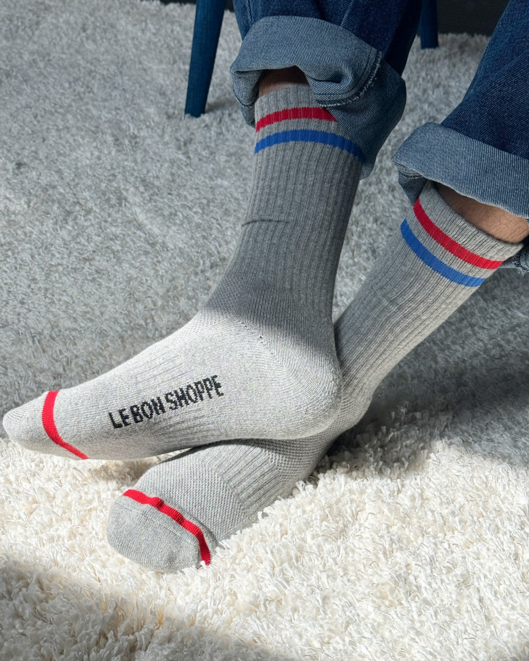 Extended Boyfriend Socks True Grey – Camp Brand Goods
